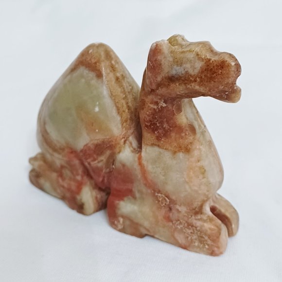 Accents | Vintage Onyx Camel Carved Marble Decorative Sitting Figurine ...